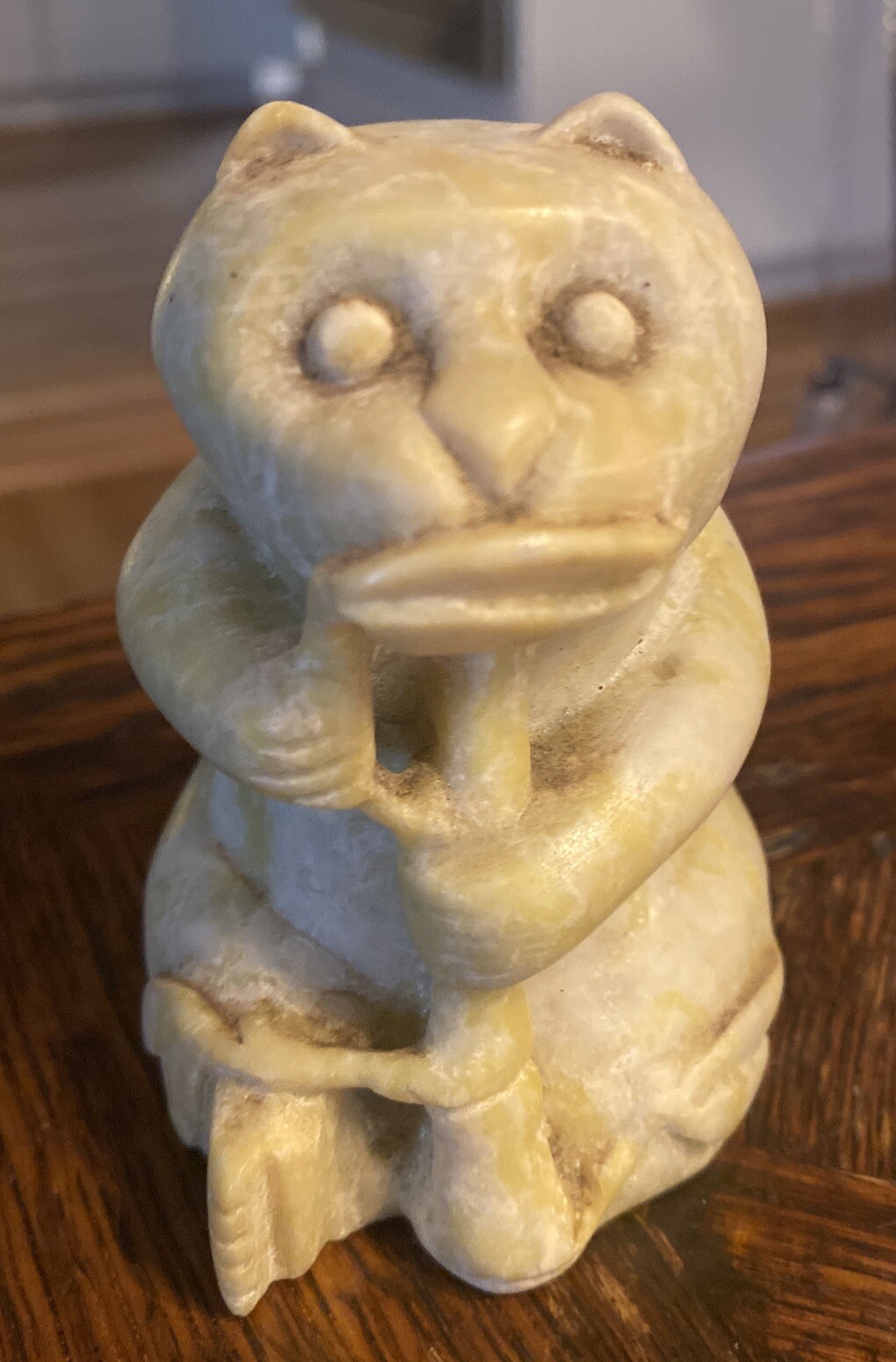 Vintage Chinese Carved Stone “Panda w/ Bamboo” SCULPTURE Asia Art ...