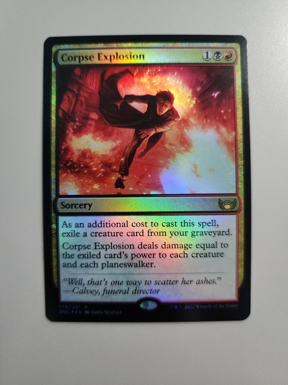 MTG Corpse Explosion Streets of New Capenna 179/281 Foil Rare | eBay