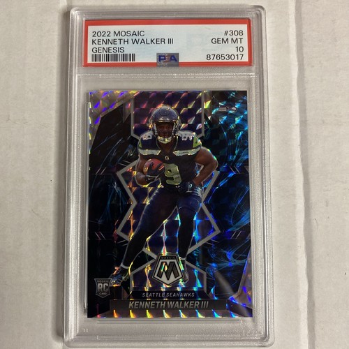 2022 Mosaic Genesis Kenneth Walker III ROOKIE PSA 10 PS | eBay
