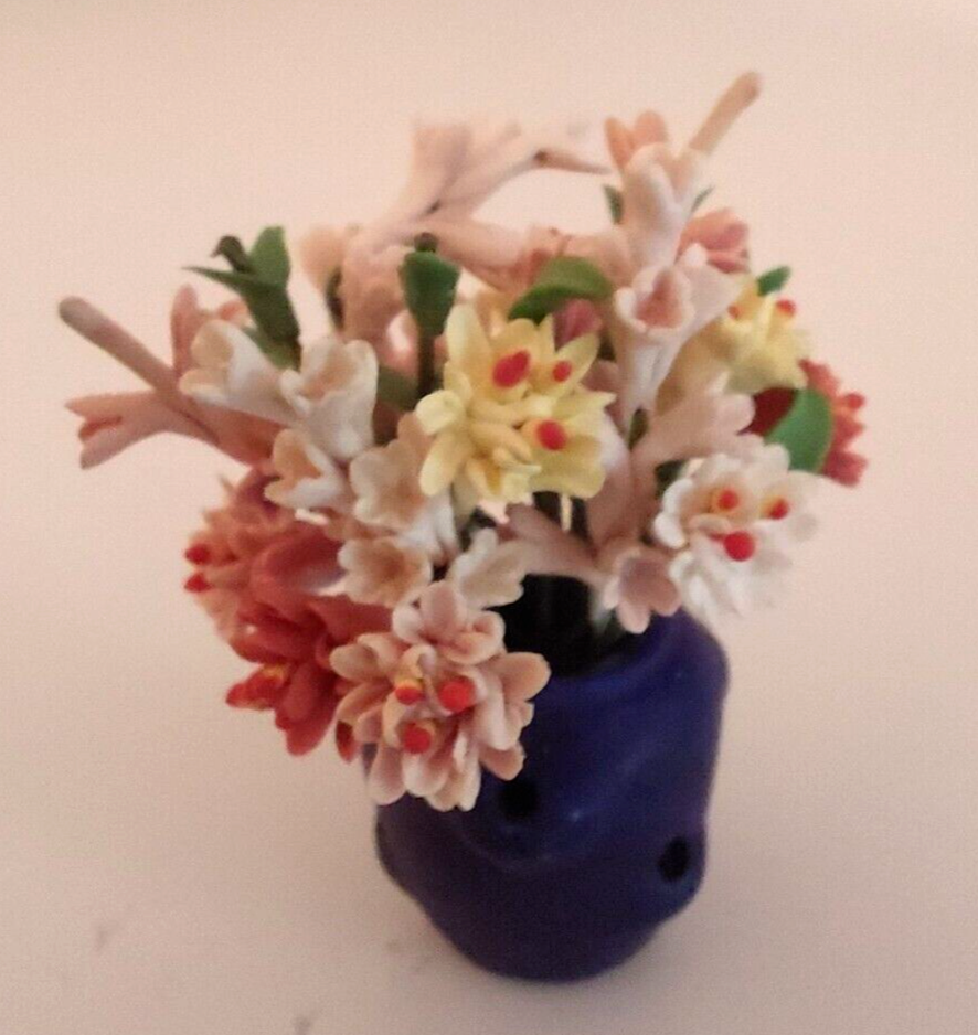 SALE!! Vintage Hand Crafted Miniature Clay Flower Arrangements. Similar ...