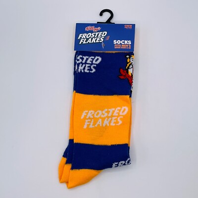 Socks Frosted Flakes Tiger Novelty Crew Crazy Fun Geek Snack Food Print ...