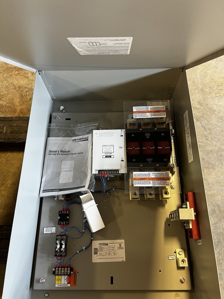 RTSN400J3 Generac Transfer Switch, Automatic, 400A, Three Phase | eBay
