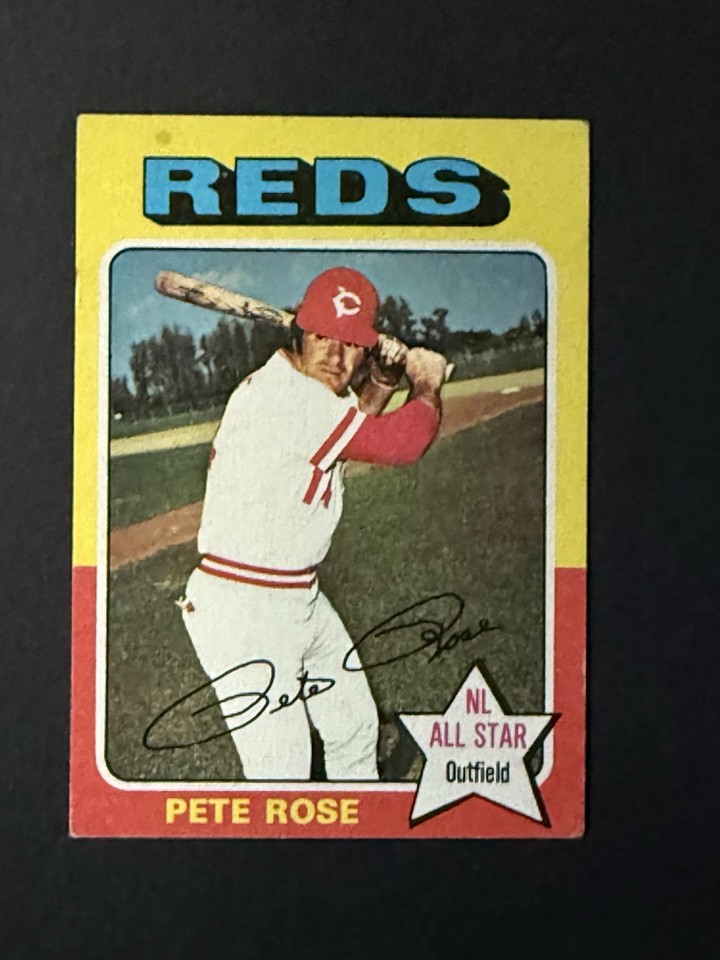 1975 Topps Mini Pete Rose #320 Cincinnati Reds – Vintage Baseball Card ...
