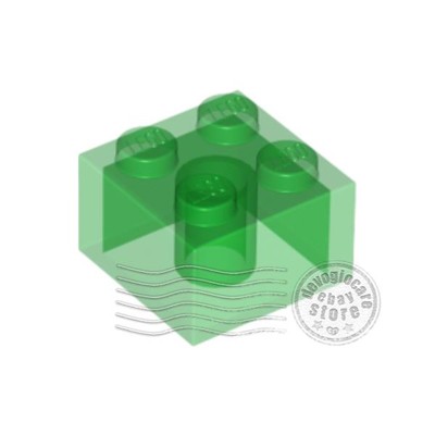 2x LEGO 3003 Brick 2x2 Trans-Green | 6092675 6219774 4143334 | eBay