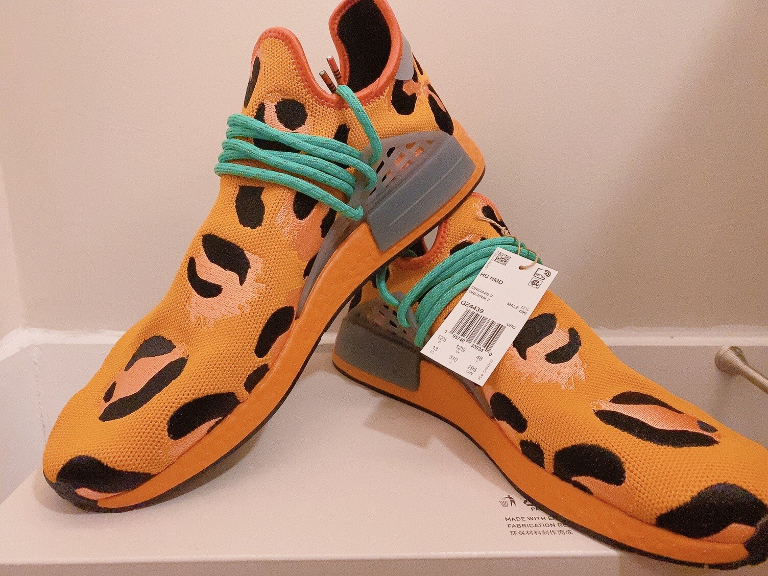 Size 13 - adidas NMD Hu Fred Flintstone x Pharrell Orange for sale ...