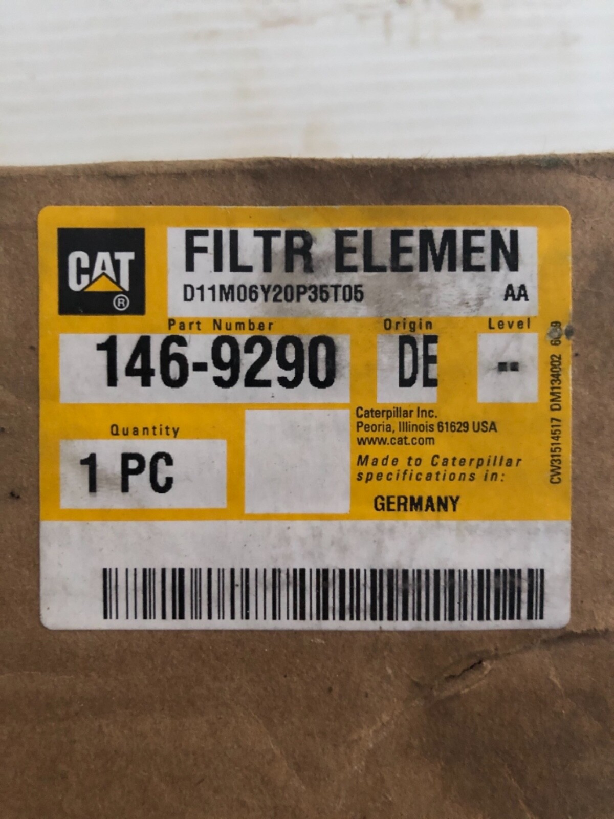 Cat 1469290 Filter-Element for sale online | eBay