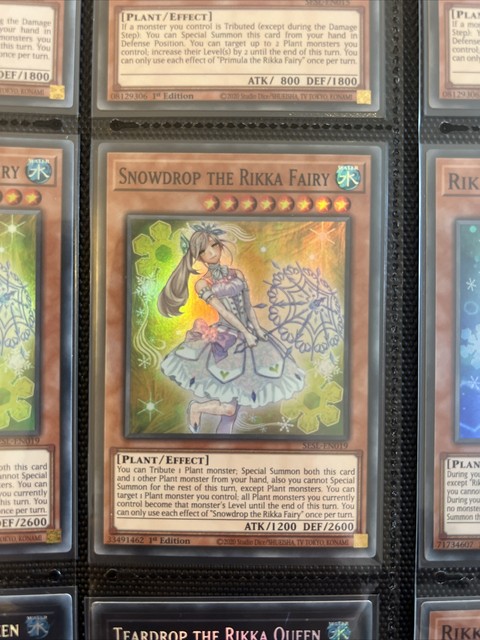 Yu-Gi-Oh! TCG Snowdrop the Rikka Fairy Secret Slayers SESL-EN019 1st ...