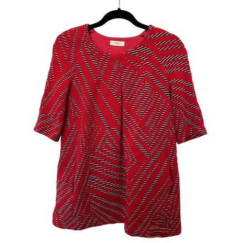 Ba&sh Paris Geometric Wool Blend 3/4 Sleeve Talweg Mini Dress Tunic ...