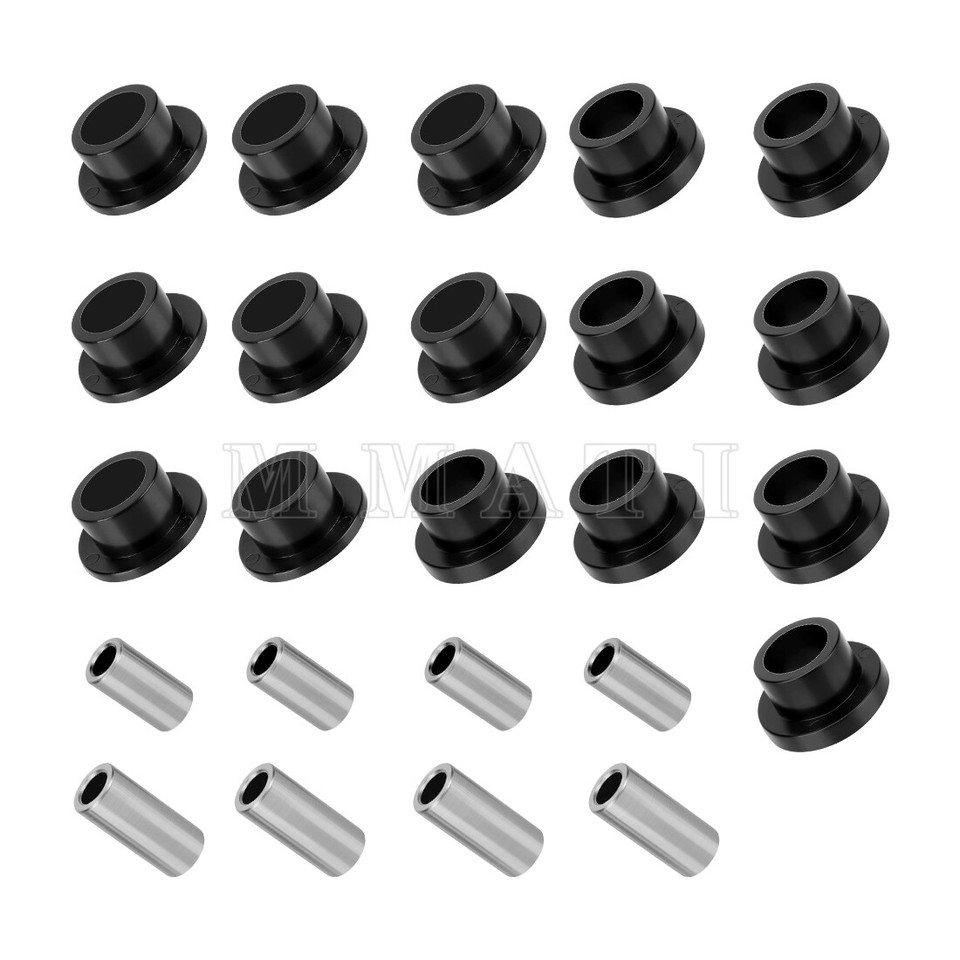 Front & Rear Upper Lower Shock Bushing Sleeve Kit for Polaris Ranger ...