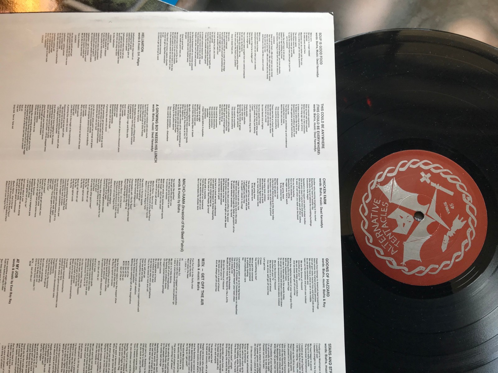 Dead Kennedys LP Frankenchrist w/BANNED POSTER +inrs uk '85 alt tent H ...