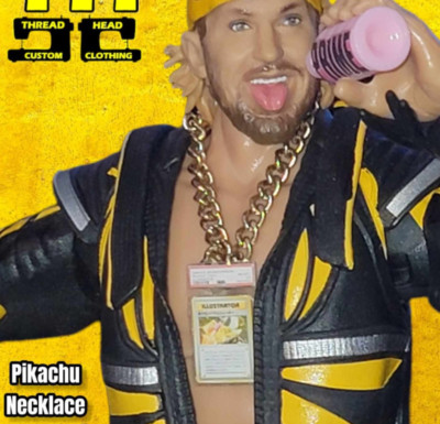 WWE Logan Paul Figure Custom Made Pikachu Necklace (NO FIGS INCLUDED ...