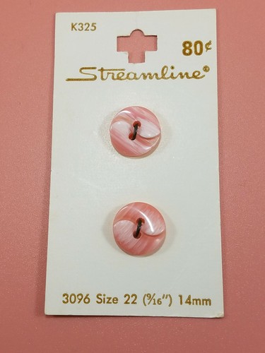 Pair of Vintage Buttons on a card Streamline Industries Inc Made in ...