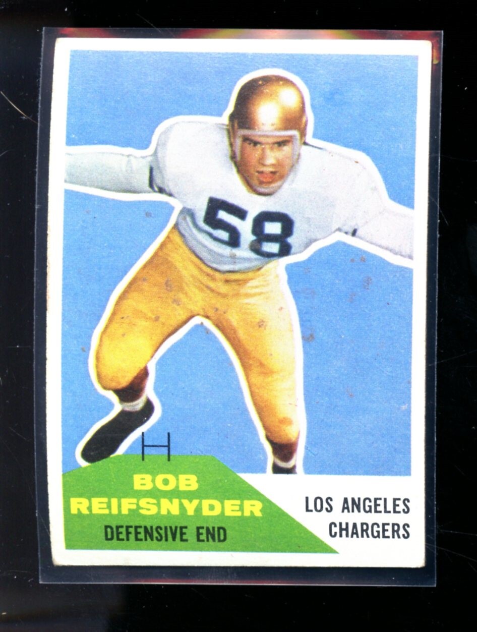 1960 FLEER #42 BOB REIFSNYDER CHARGERS EX E023911 | eBay