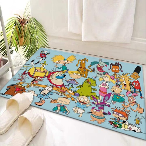 Nickelodeon Cartoon Rugrats All Characters Print Door Mat With Non-slip ...