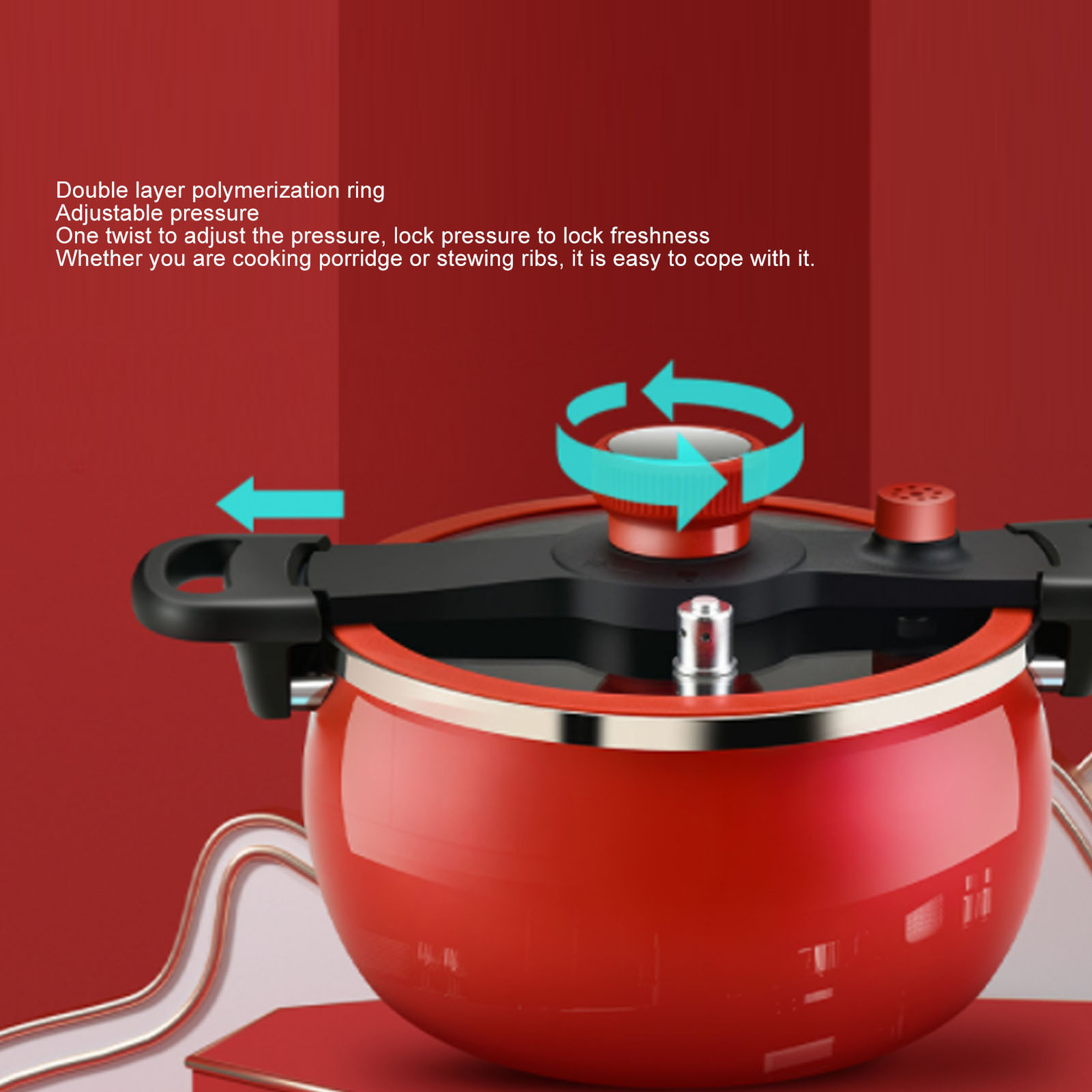 Micro Pressure Cooking Pot 7L Flameproof Binaural Clip With Visual Pot ...