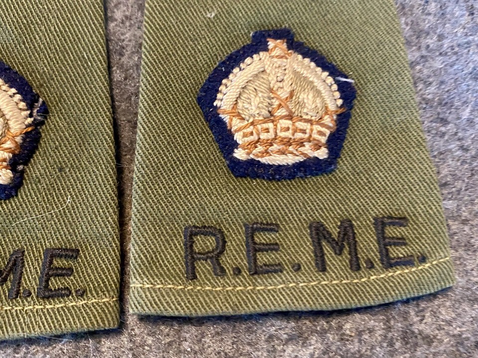Original British Army JG Rank Slides, Major, REME, Pair | eBay