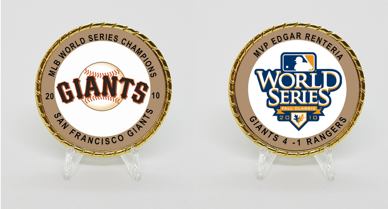 San Francisco Giants 2010 MLB World Series Champion Coin Double Sided ...