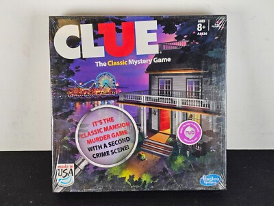 Clue The Classic Mystery Game with A Second Crime Scene New Sealed | eBay