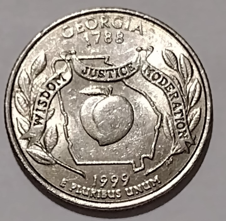 Original 1999 Rare Georgia State Quarter-Error-P MINT MARK-RARE | eBay