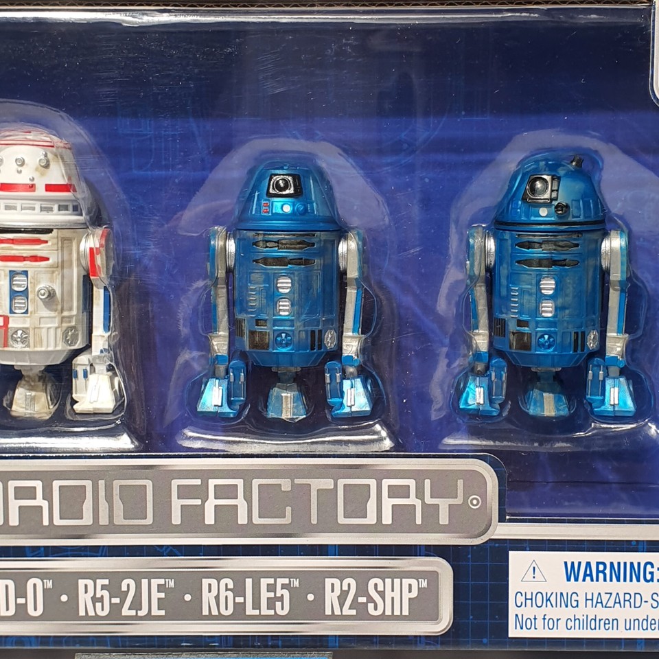 Disney Parks Star Wars Droid Factory D 0 R5 2JE R6 LE5 R2 SHP figure 4 ...