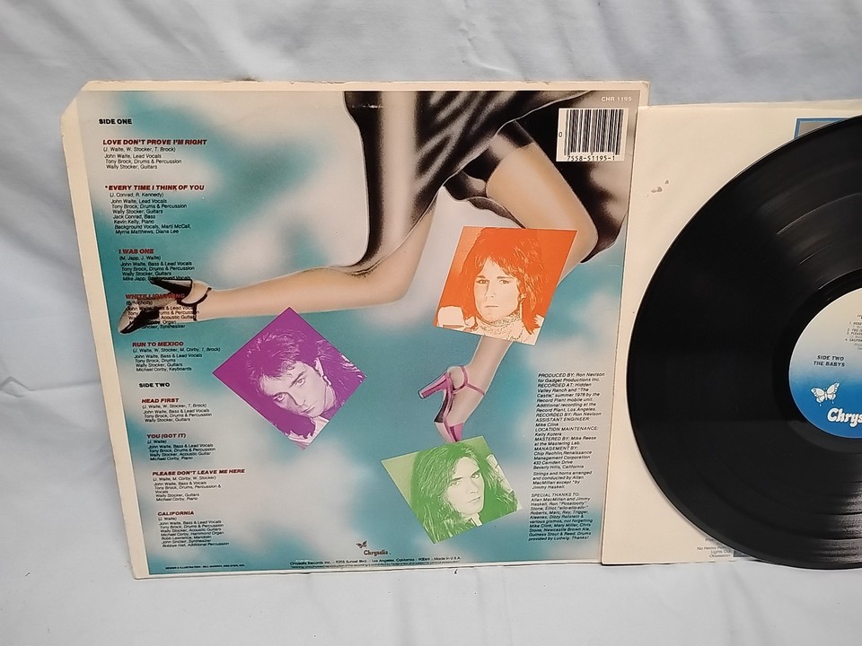The Babys Head First Vinyl LP Chrysalis records CHR 1195 1979 | eBay