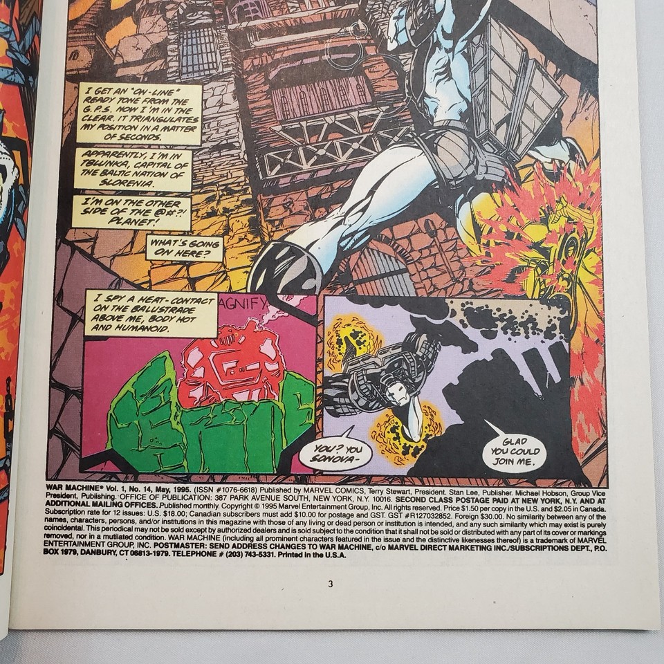 War Machine #14 May 1995 Marvel Comics VF/NM 9.0 Locomotive Breath Rush ...