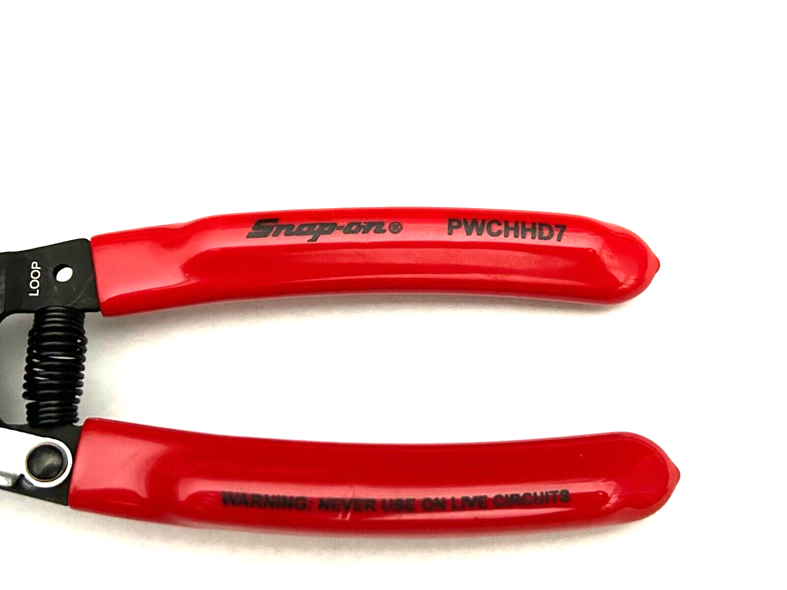 Snap on Tools NEW PWCHHD7 RED Soft Grip 7" Inline Wire Stripper ...