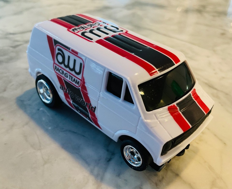 AW Aurora AFX HO Scale Custom Dodge Street Van Slot Car Decals Black ...
