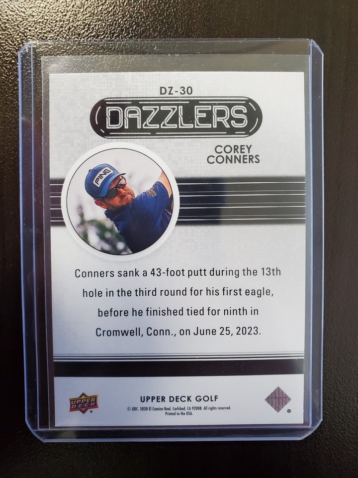2024 Upper Deck Golf - COREY CONNERS, GREEN DAZZLERS SP Card #DZ-30 | eBay