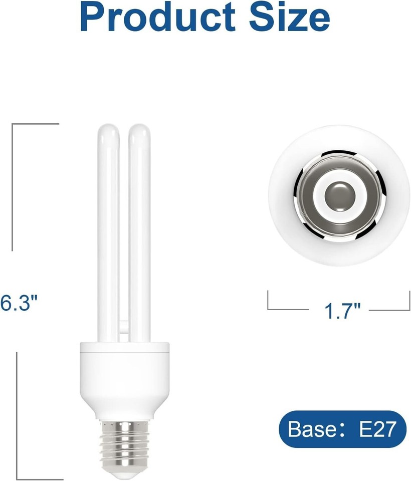 E27 15W U Type Replacement Bulb For 15W Bug Zapper Compatible To Most ...