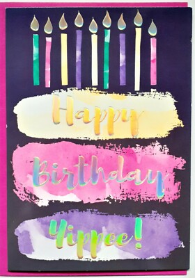 Happy Birthday Yippee ! Birthday greeting Card 12x18cm | eBay Australia