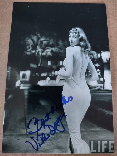 VIKKI DOUGAN HOLLYWOOD PINUP SEXY ICON SCREEN LEGEND SIGNED AUTOGRAPH 4X6 PHOTO | eBay