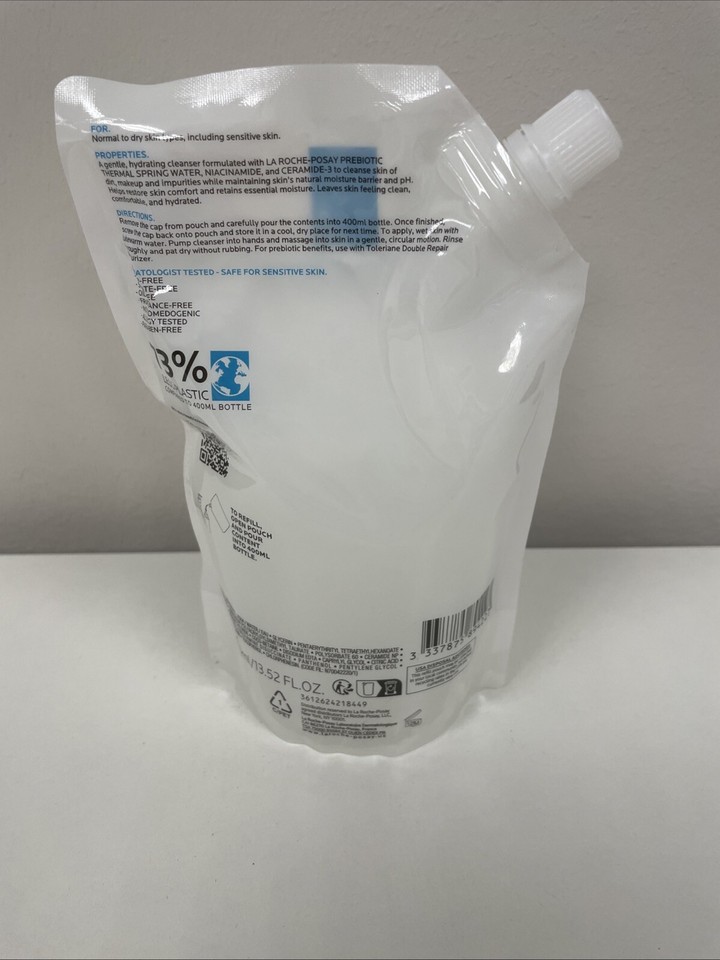La Roche-Posay Toleriane Hydrating Gentle Cleanser Refill Pouch 13.52 ...