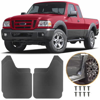 4Pcs Rally Sport Mud Flaps Bendable Splash Mudguard For Ford Ranger XLT ...