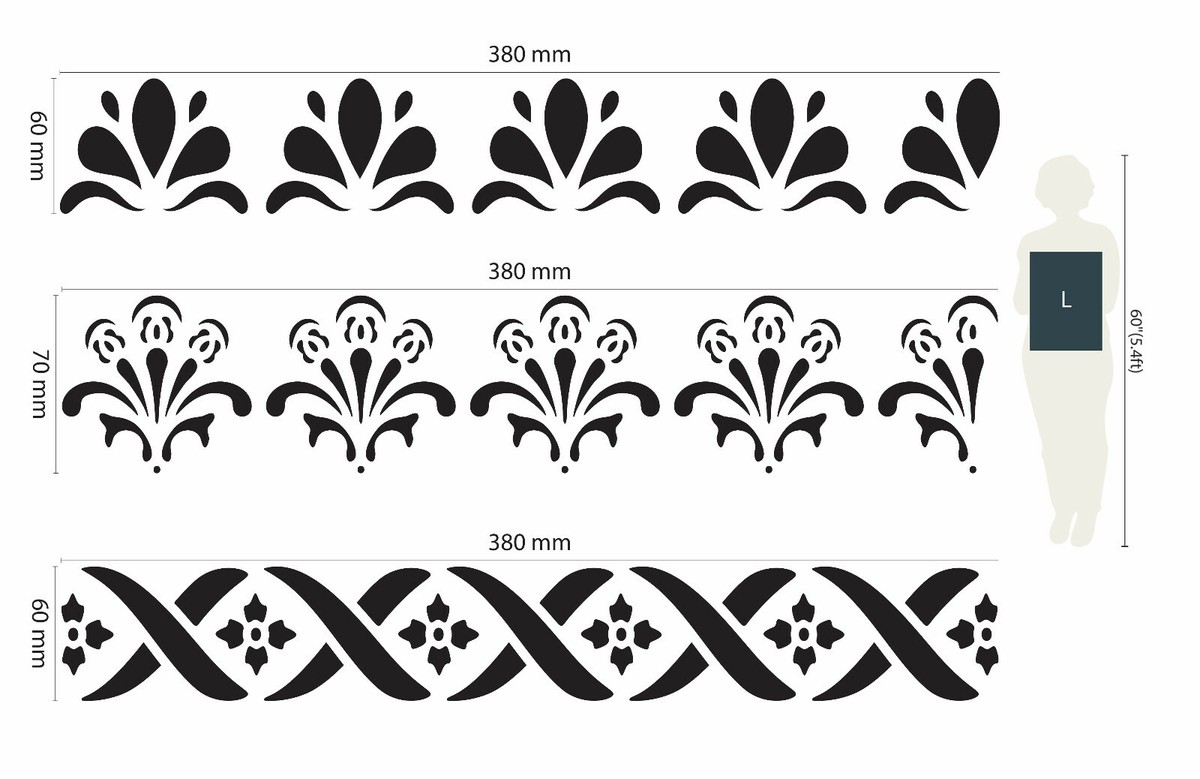 Wall Stencil Border Patterns Border Stencils – Tagged