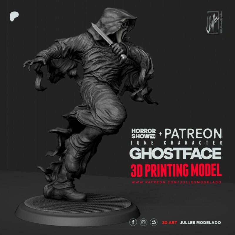 Ghostface - Scream by Julles FAN ART 1:6 Statue Resin 3D printed DIY ...