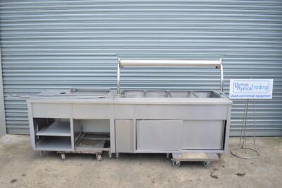 Carvery Unit Bain Marie Hot cupboard heated gantry 3 Phase 271cm Long ...