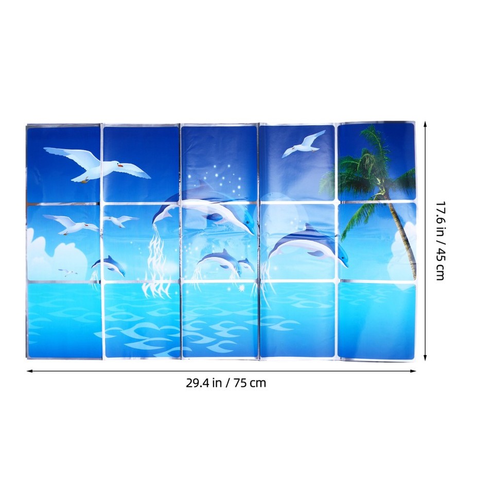 Kitchen Oil Proof Waterproof Sticker Bathroom Wall Decal Stickers ...