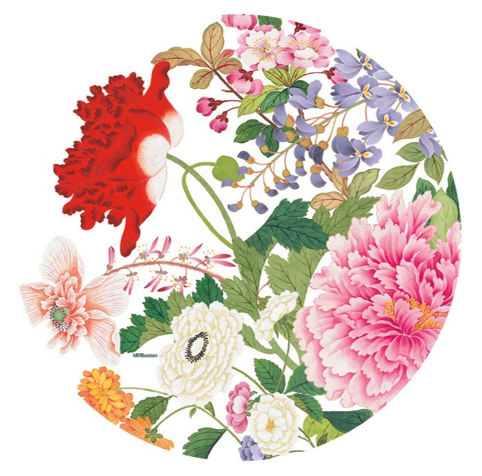 Caspari - A Profusion of Flowers Paper Salad and Dessert Plates | eBay