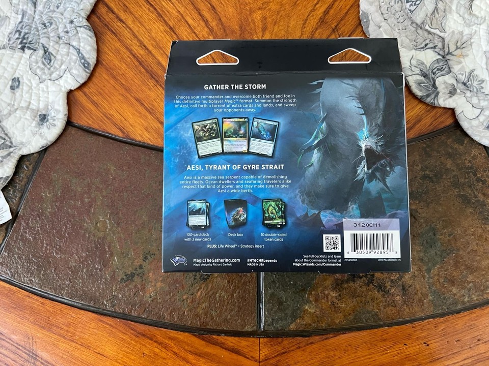 Aesi, Tyrant of Gyre Straight, Reap the Tides MTG Commander Deck, New ...