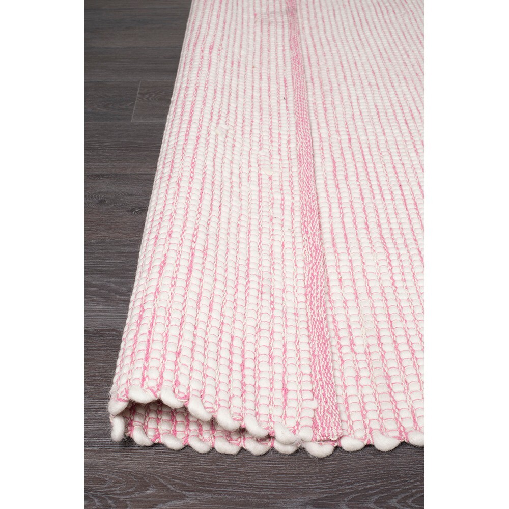 NEW Tapete Rug Loft Felted Scandi Rug Pink 230x160cm | eBay