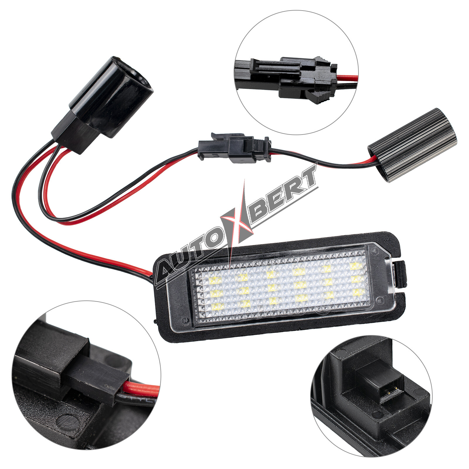 2x LED Number License Plate Light Lamp For VW GOLF MK4 MK5 MK6 MK7 Seat ...