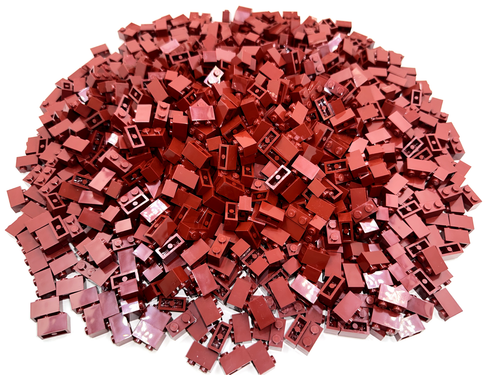 LEGO Pack of 200x New Dark Red Brick 1 x 2 BULK BRICKS | eBay
