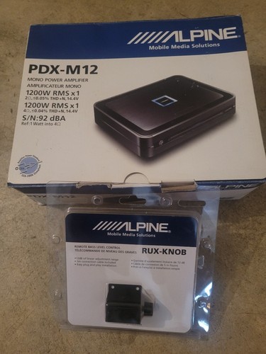 Alpine PDX-M12 1-Channel Car Amp 793276301017| eBay