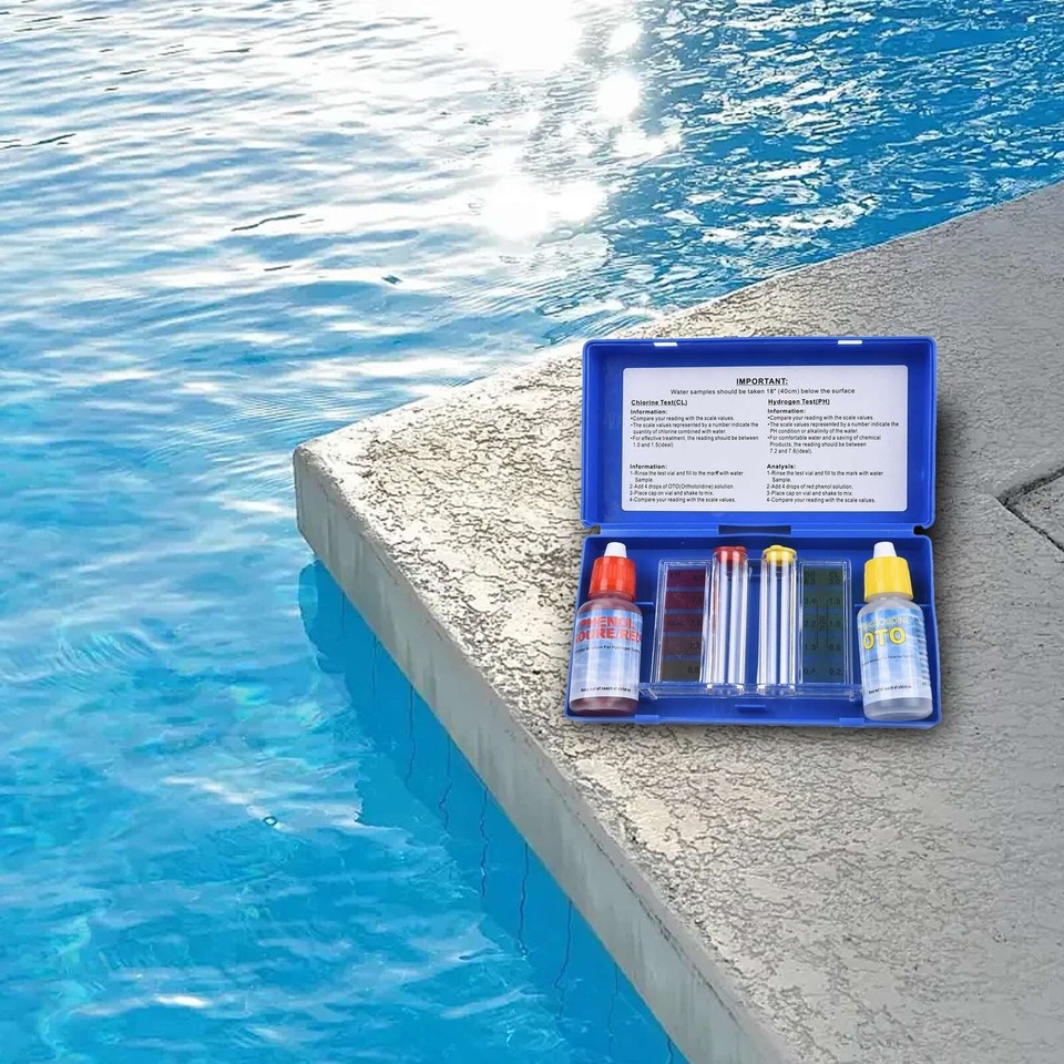 Water Quality Testing Kit for Pools and Spas with For pH and Bromine ...
