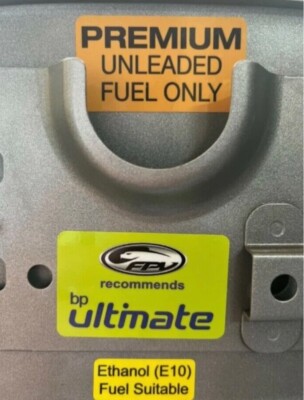 BA BF FG FUEL CAP DECAL ETHANOL (E10) PREMIUM UNLEADED | eBay