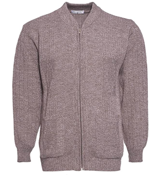 Bellissimo Men's Zipper Full Zip up Casual Plain Cardigan (M-XL) | eBay UK