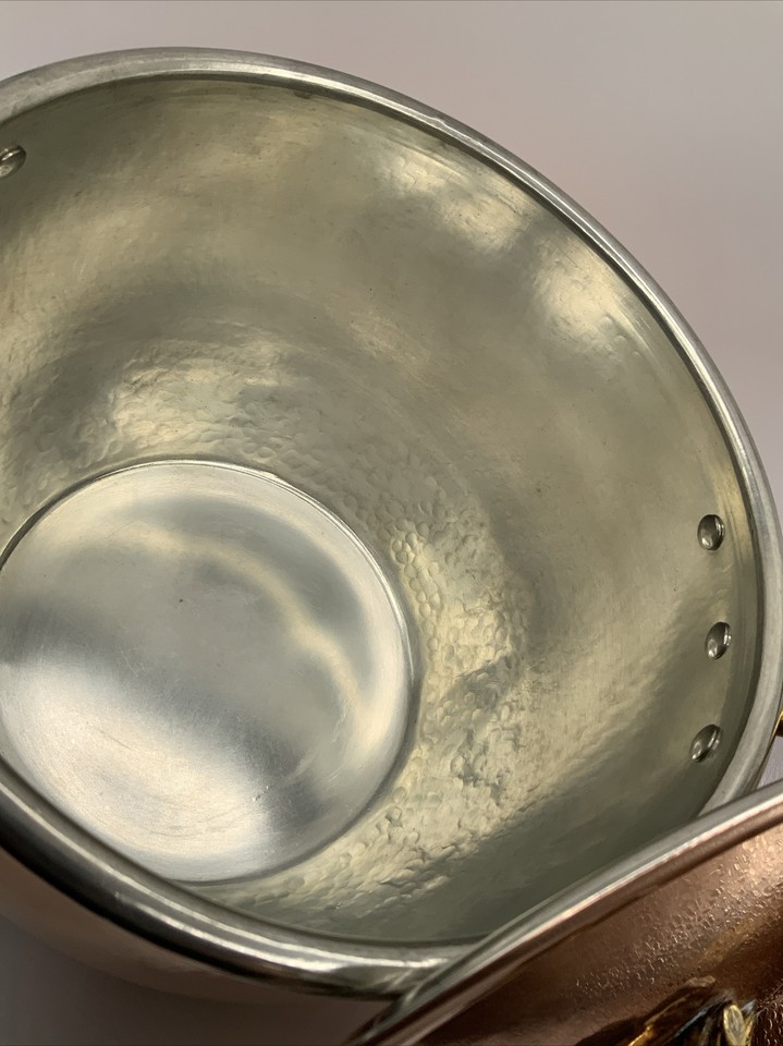 RUFFONI Historia Hammered Copper Stockpot w Acorn Knob Lid 7 1/2 Quart ...