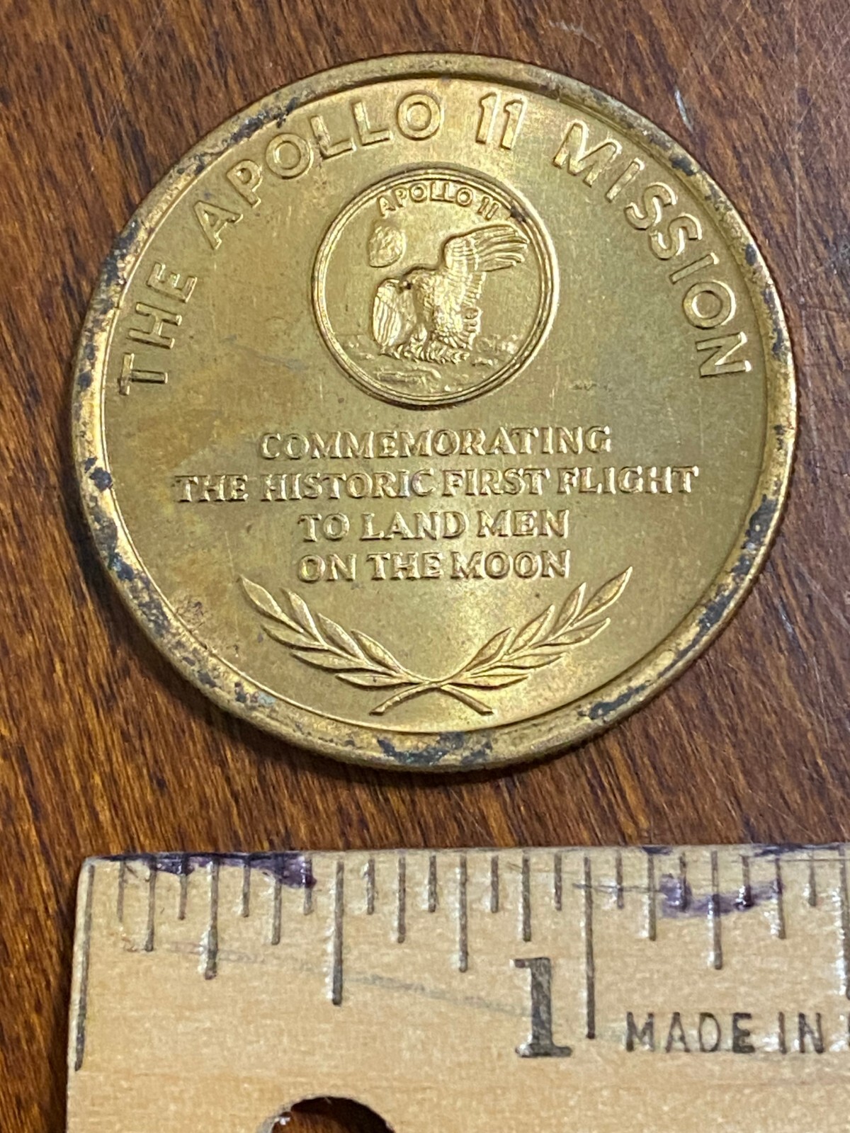 Apollo 11 Man's First Landing on the Moon Commemorative Coin Token | eBay