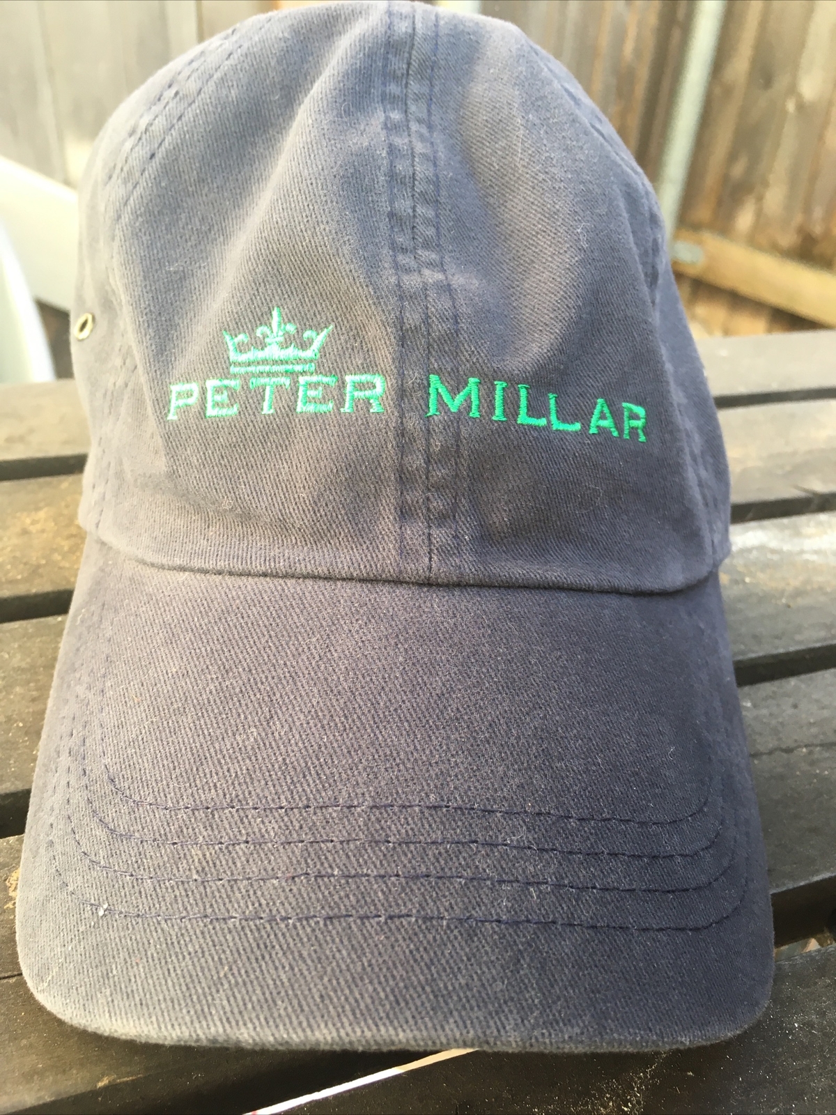 Peter Millar Classic Crown Logo Adjustable Blue Cap H… - Gem